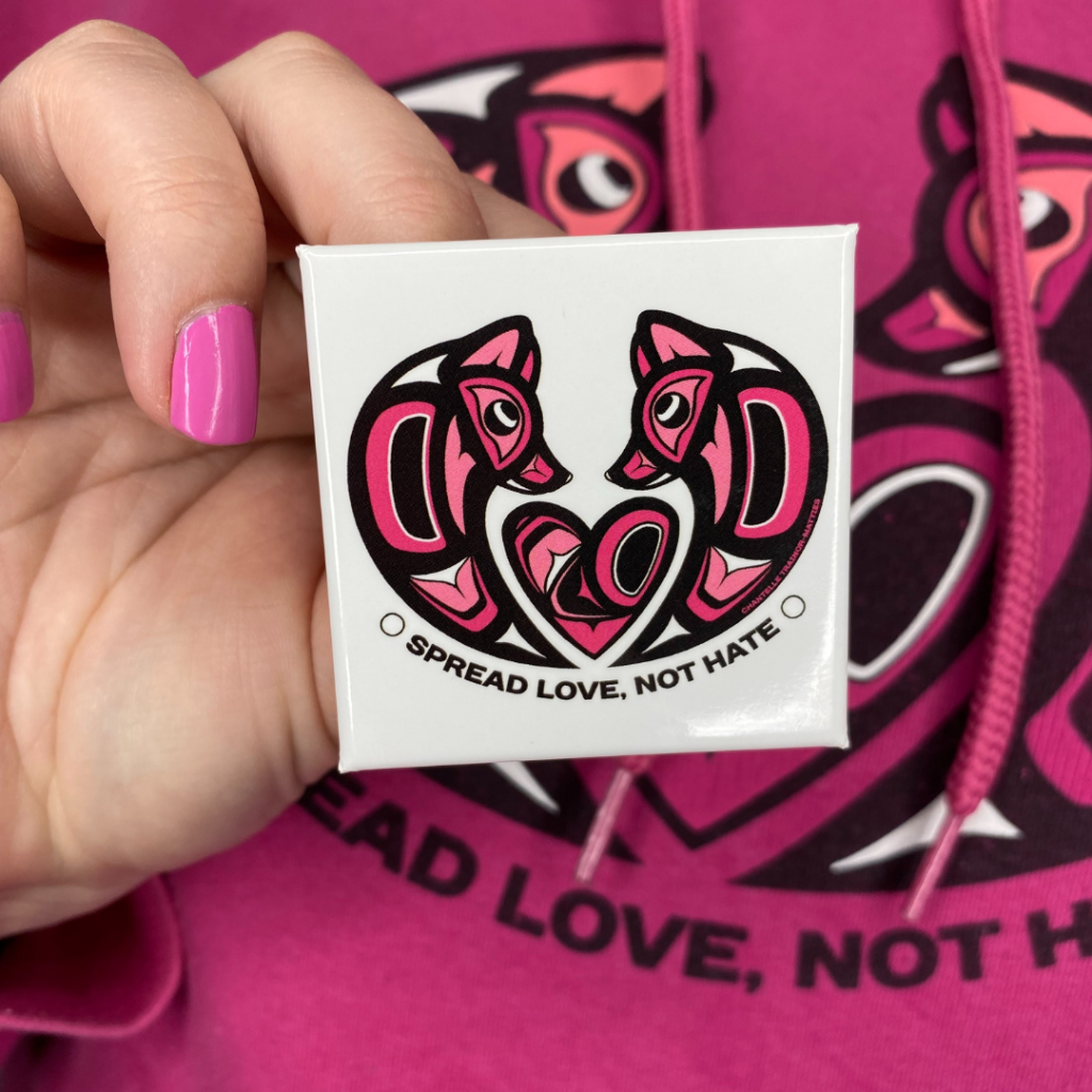 Indigenous Pink Wolf Flag