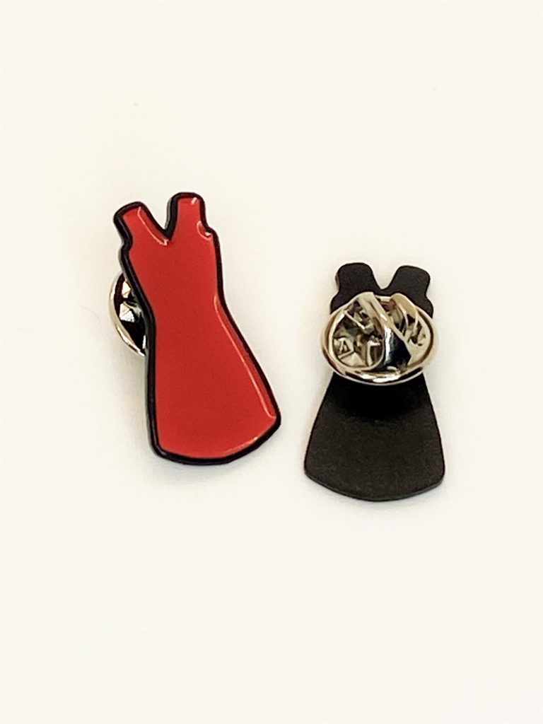 MMIWG Red Dress Lapel Pin