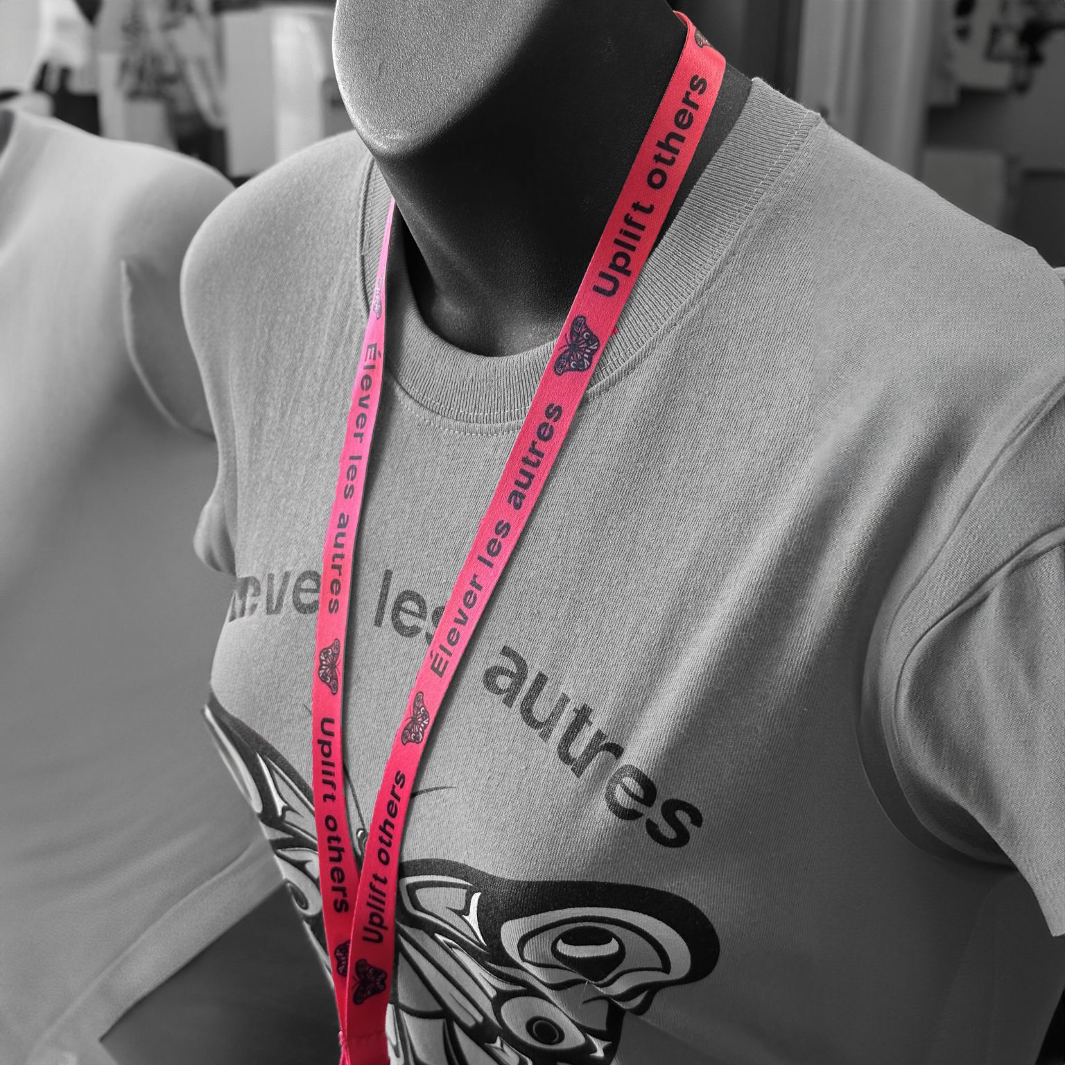 Indigenous Pink Lanyard